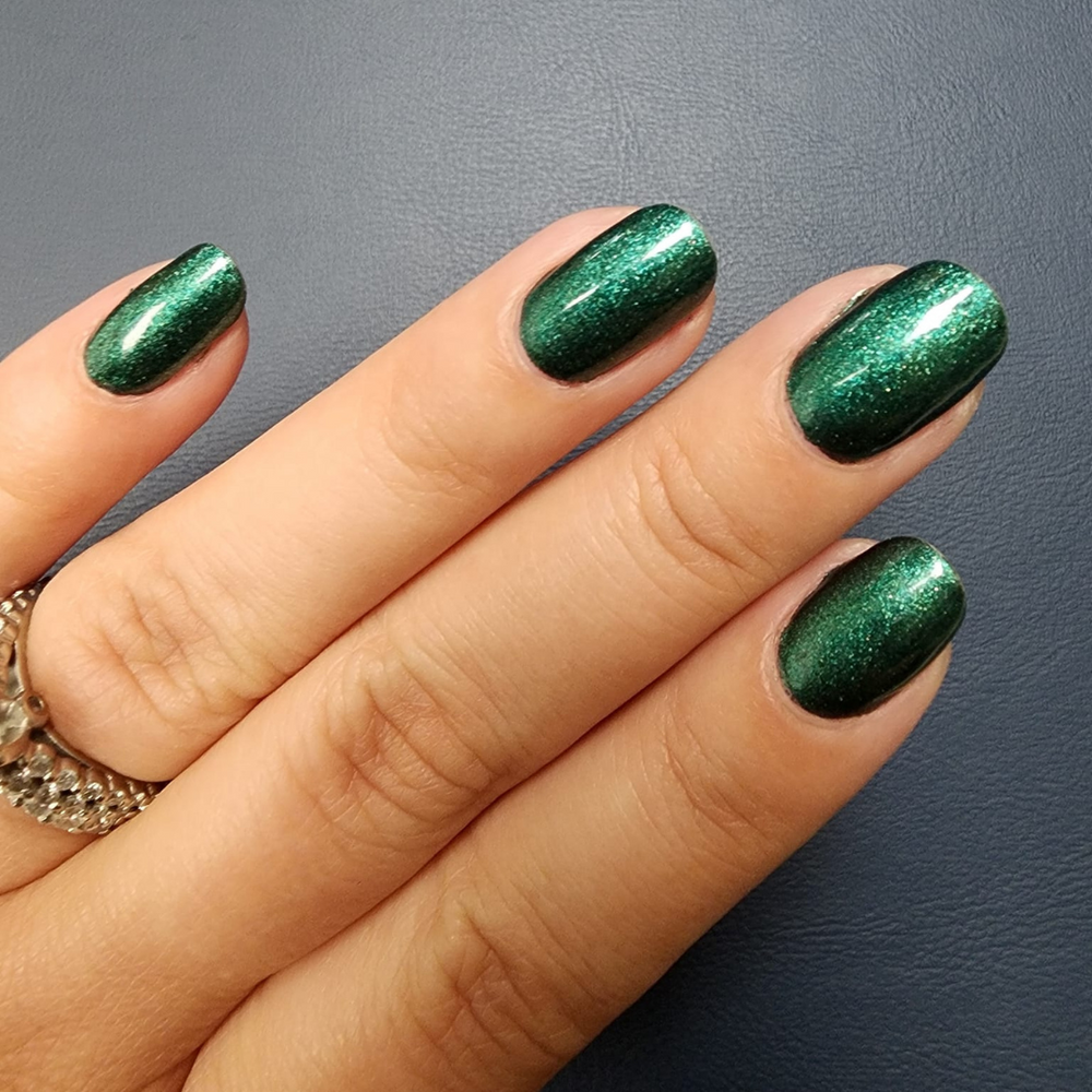 Green gel nails store