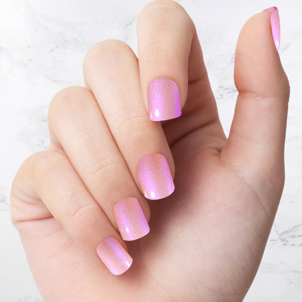 French Rose Glazed - Square Sustainable Nails – Sistaco™ Uk