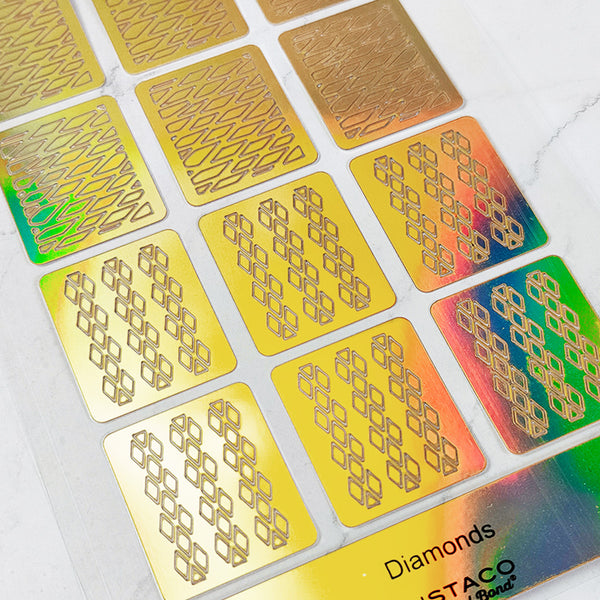 Diamond Shaped Nail Stickers – Sistaco™ Uk